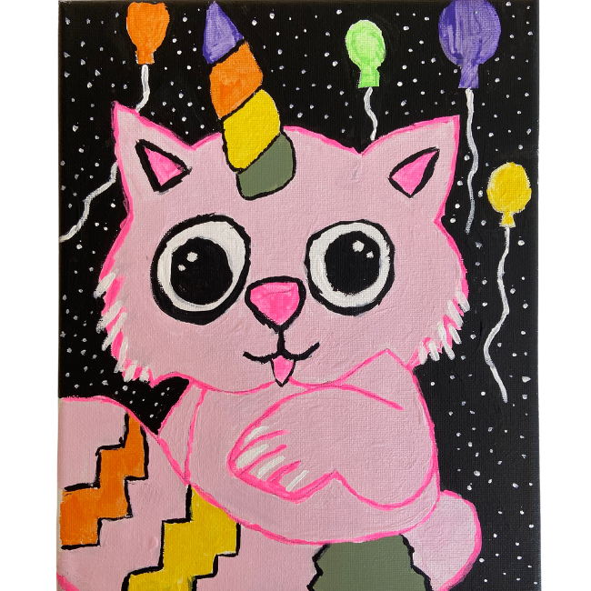 Kids Caticorn Painting – Craft Theory